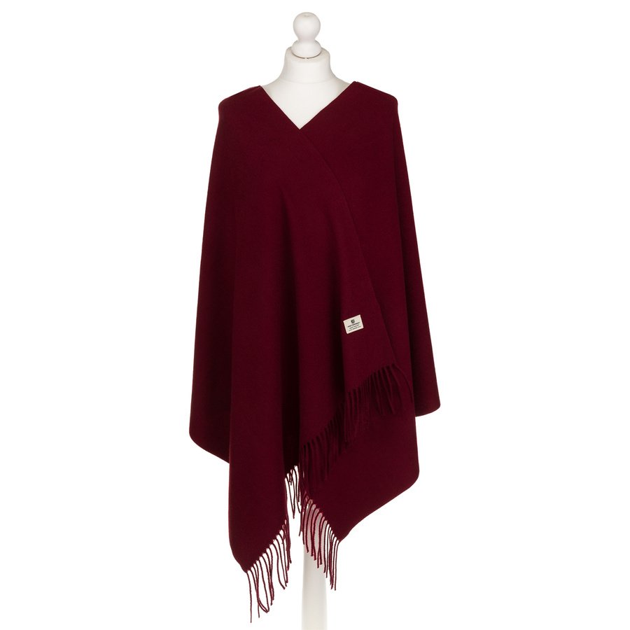 Bordowy szalik na zimę z ciepłej tkaniny - Peterson. Atrakcyjna Cena ...