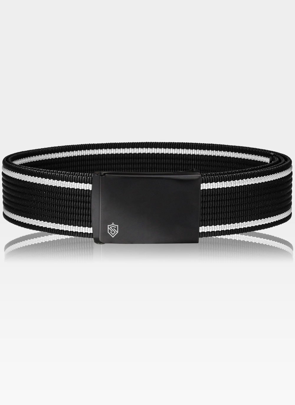 Parciany Pasek STEVENS Polski Klamra z OTWIERACZEM Czarny + Biały Na ...